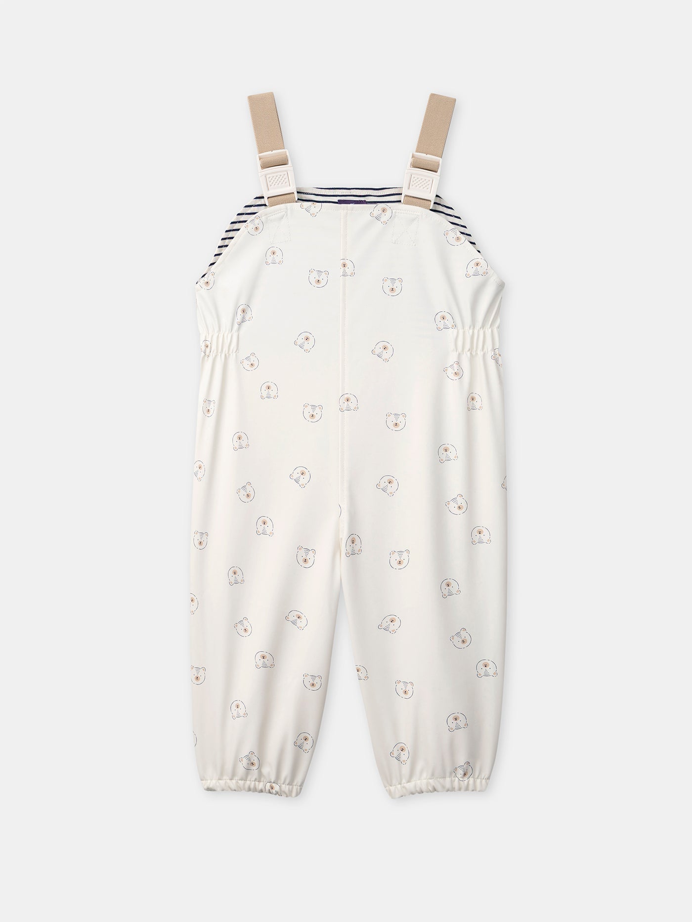 Pantalon de pluie écru imprimé ours Bébé Garçon